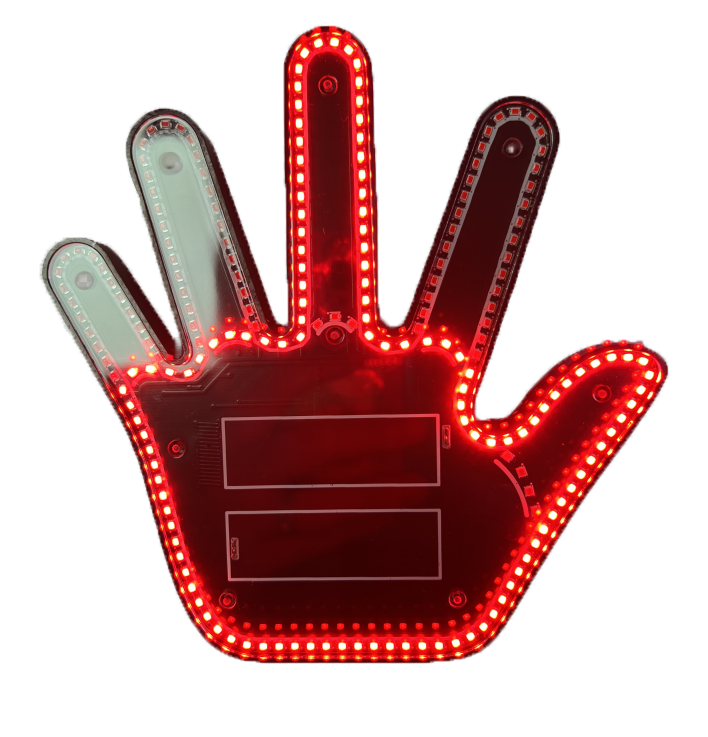 Lustiges Auto-Finger-Licht mit Remote Road Rage Sign Mittelfinger ...