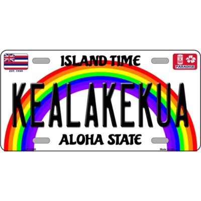 Kealakekua Hawaii License Plate Metal Sign Plaque Art Car Truck Wall ...