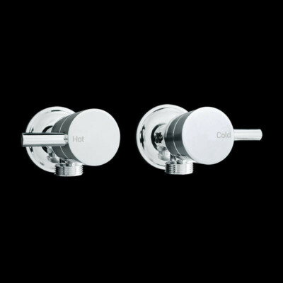 1/4 Turn Laundry Lollypop Washing Machine Stops Tap Set Brass Chrome ...