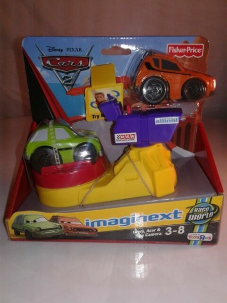 Imaginext Grem Acer & Spy Camera Playset Disney Pixar Cars 2 Toy ...