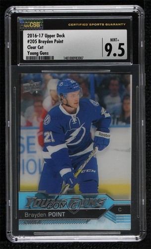 2016-17 Upper Deck - Young Guns Brayden Point #205 Clear Cut (RC) for ...