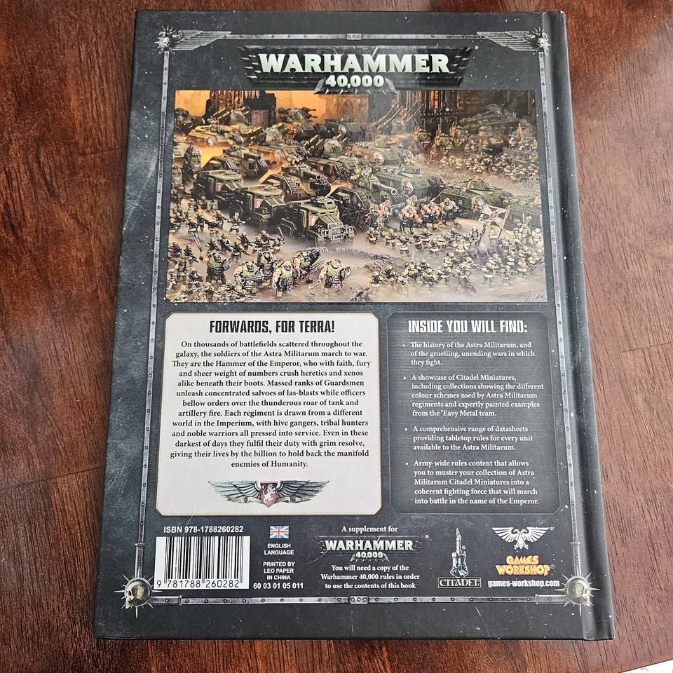 Warhammer 40K Astra Militarum Hardback Codex Imperial Guard | eBay