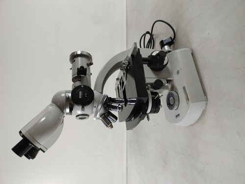 Vintage Carl Zeiss Standard 14 Lab Microscope with 4 Objectives For ...