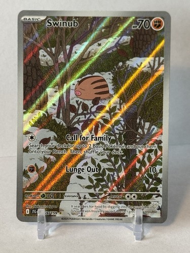 Swinub 165/159 Illustration Rare Journey Together English Pokémon TCG ...