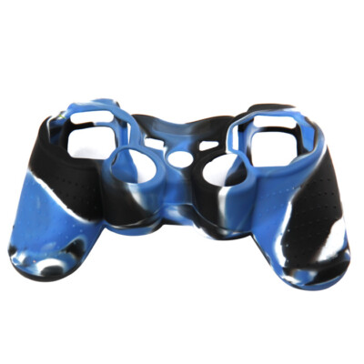 Silicone Cover For PS3 Controller Skin Case Black/Blue Swirls | eBay