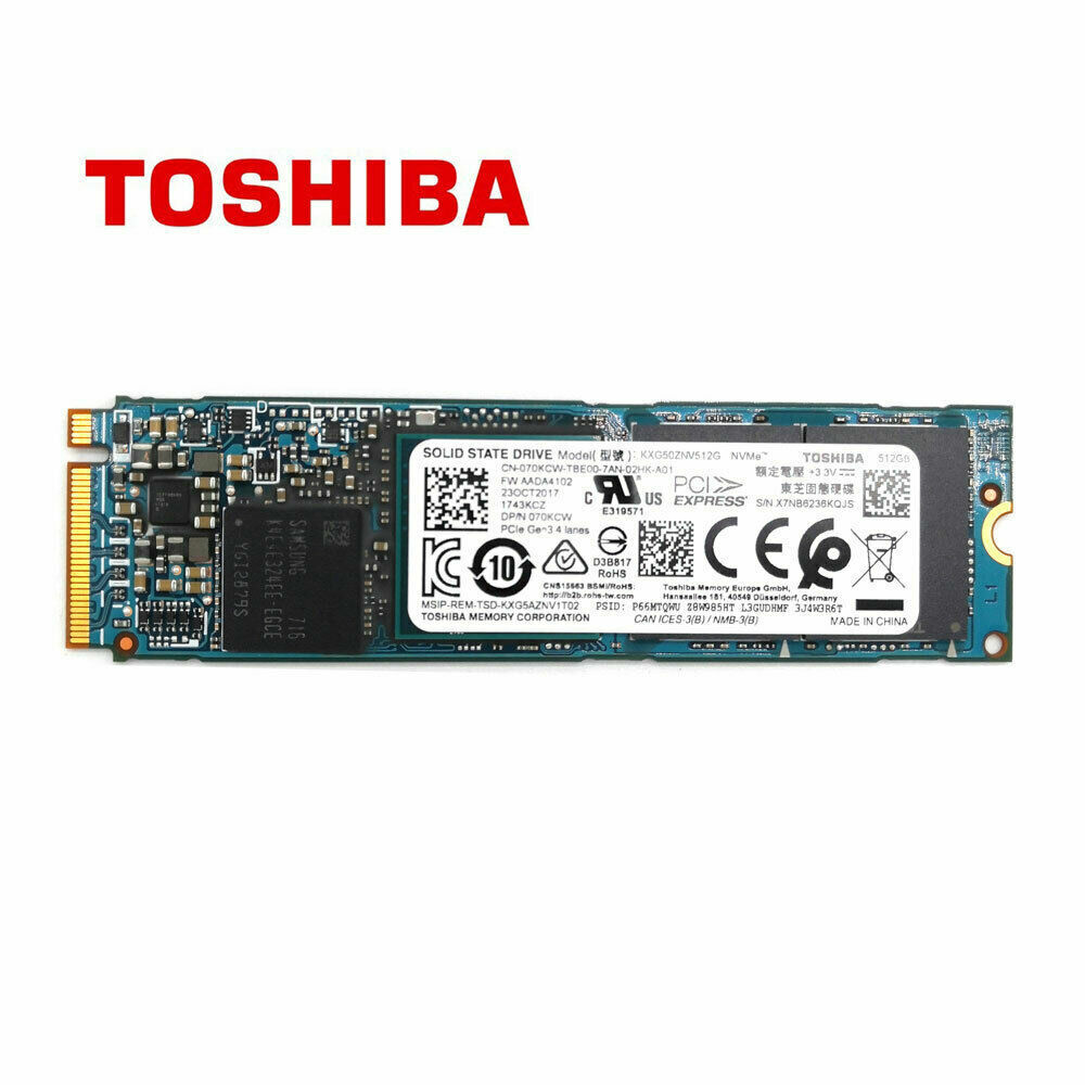 512GB XG5 Toshiba KXG50ZNV512G SSD M.2 2280 Solid State 512GB XG5 Toshiba KXG50ZNV512G SSD M.2 2280 Solid State