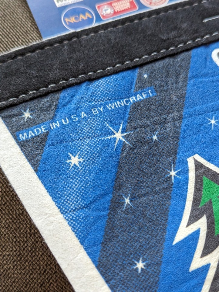 Vtg Minnesota Timberwolves Pennant Felt Flag NBA Basketball 90s ...