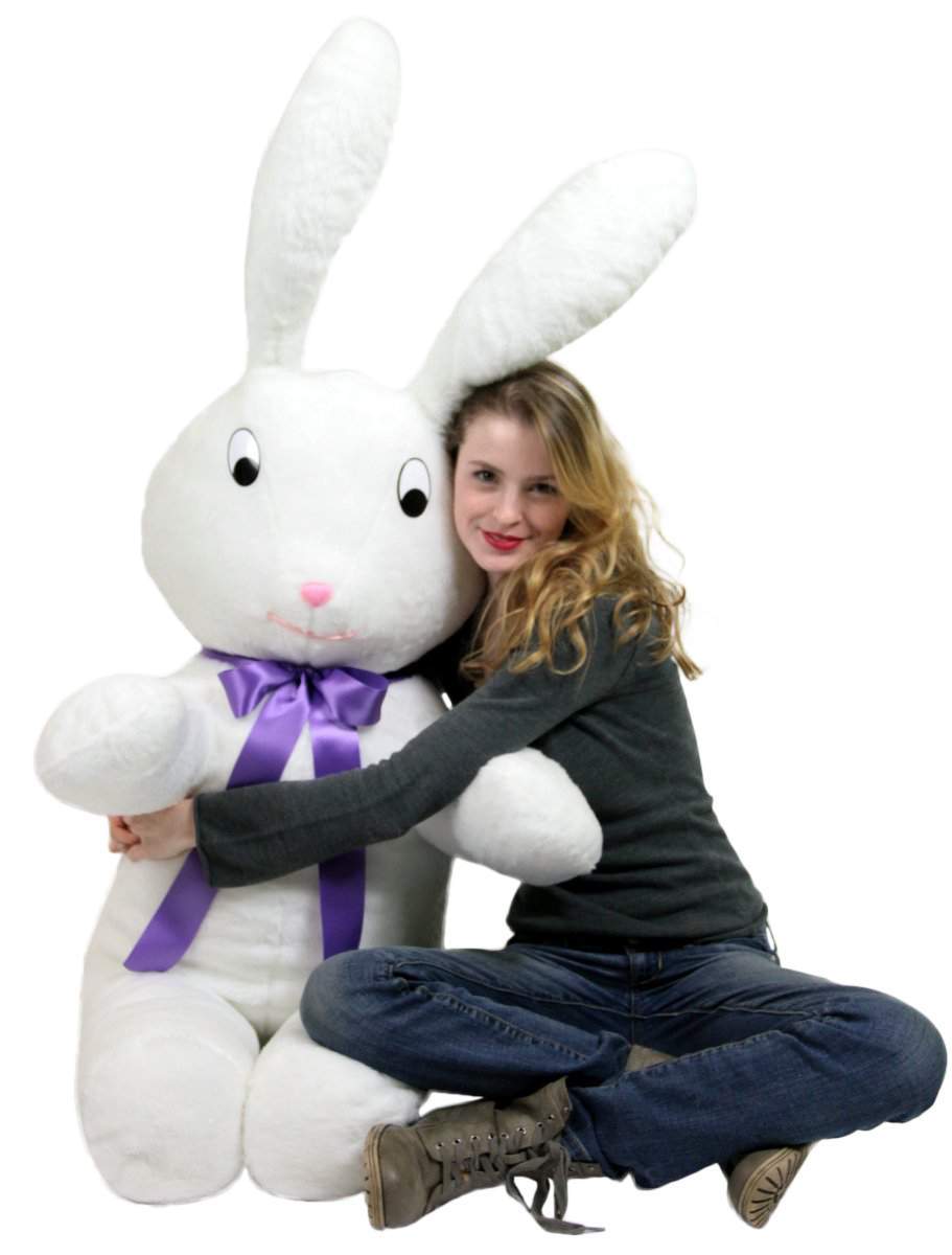American Made Giant Stuffed Bunny 60 Inch Soft Big Plush 5 ft Rabbit ...