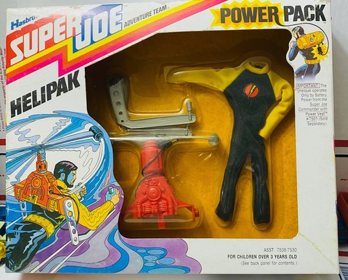 1977 Hasbro G.I. Joe Super Joe Power Pack Helipak MISB rare Adventure ...