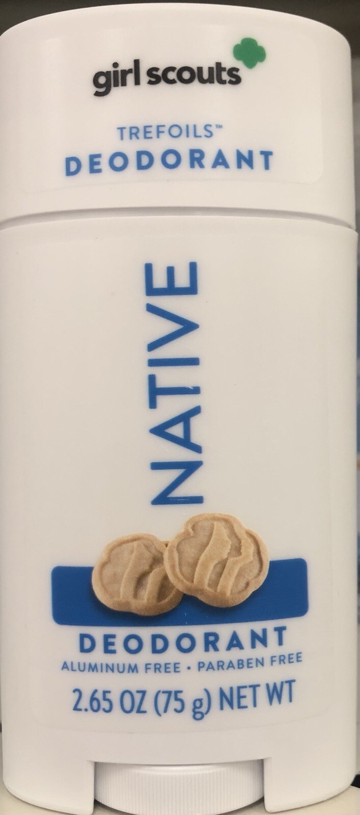 Native Girl Scouts Deodorant Trefoils Aluminum & Paraben Free 2.65 oz ...