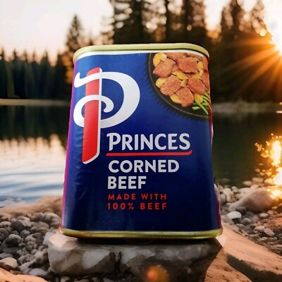 PRINCES CORNED BEEF For 🥪 or Cooked a Beef Hash With 🥔🥔🧅🧅 340g 100% ...