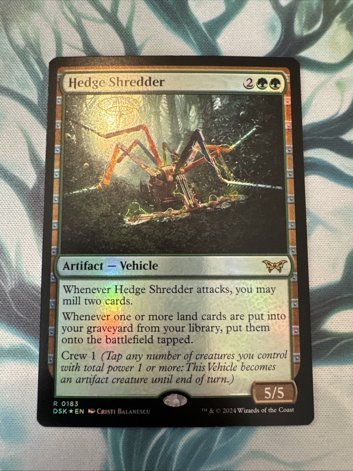 Magic the Gathering MTG DSK Hedge Shredder 183 Foil Near Mint | eBay