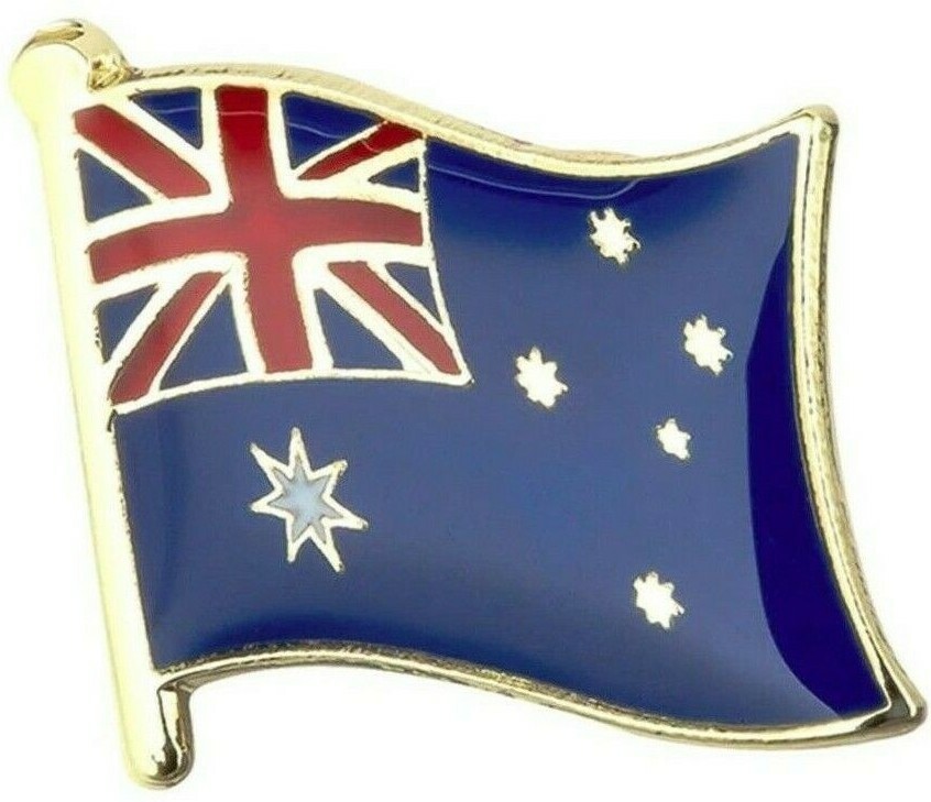 Australia Flag Badge Enamel Lapel Pin Flag - Aussie Seller - Anzac Day ...