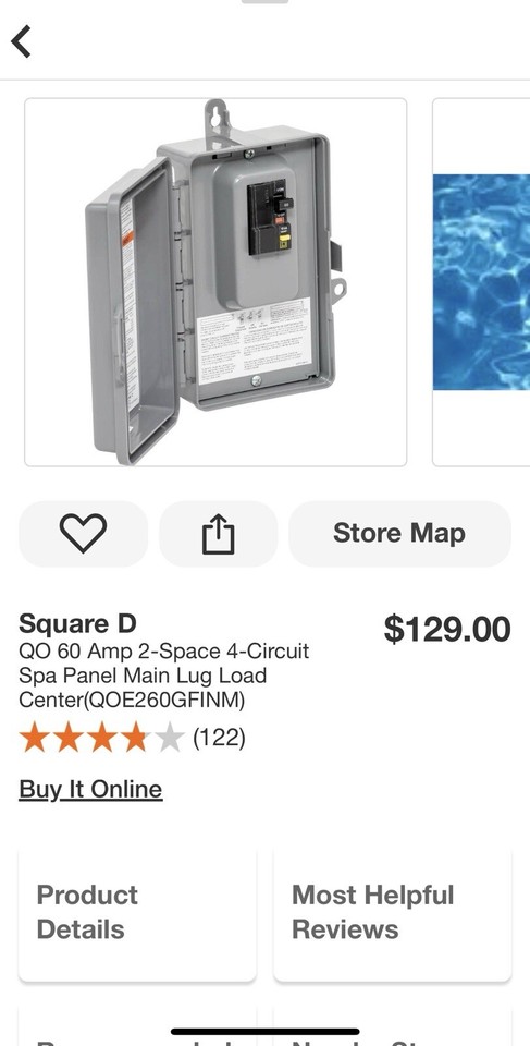 Square D QO 60 Amp 2-Space 4-Circuit Spa Panel Main Lug Load Center | eBay