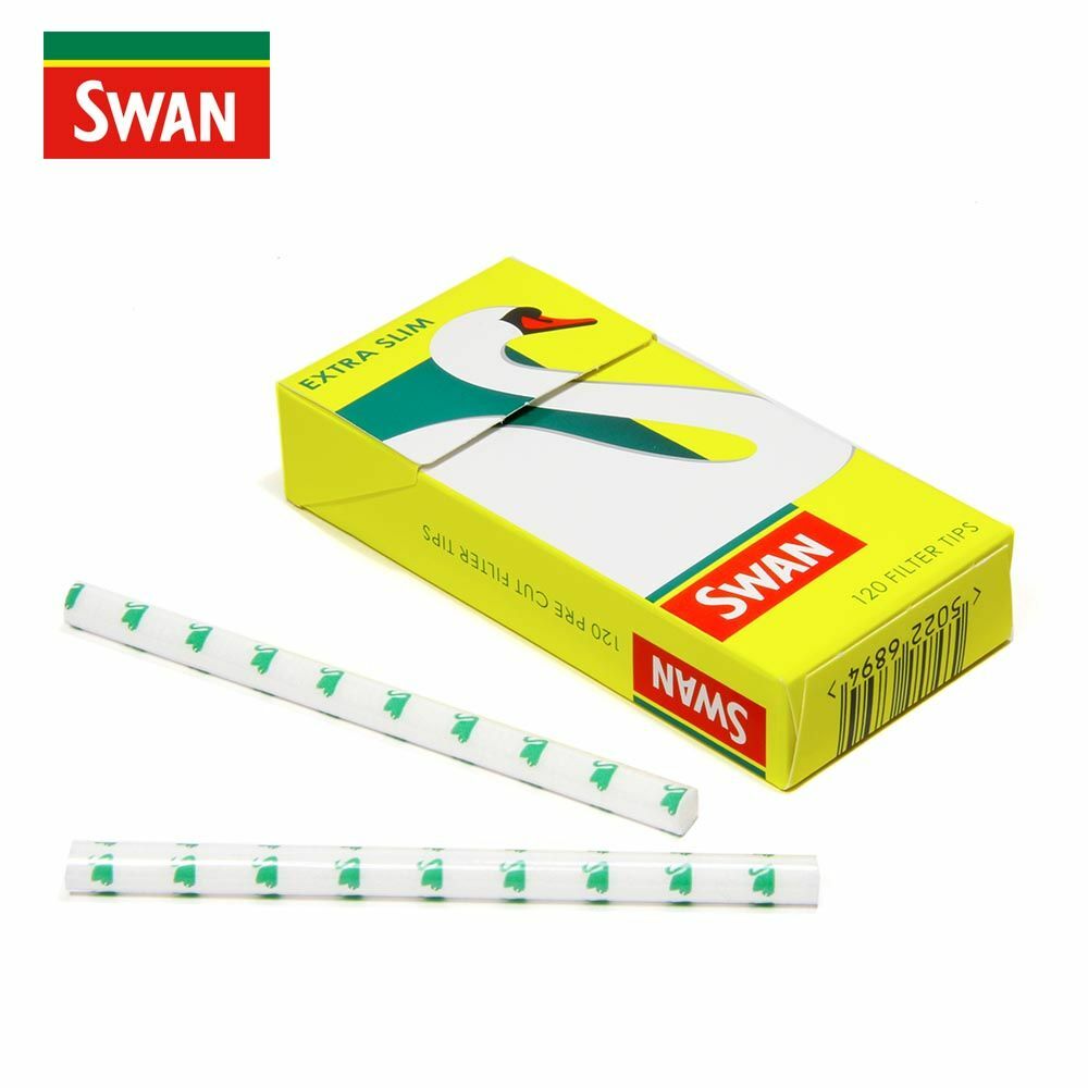 Swan Extra Slim Cigarette Filter Tips 5.5mm 120 Tips In Pack 20 Packs ...