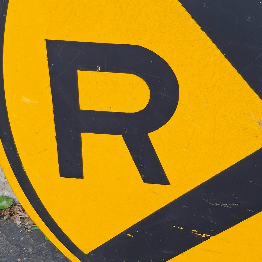 Vintage Large Round Retired 36" RAILROAD CROSSING Metal Sign | eBay