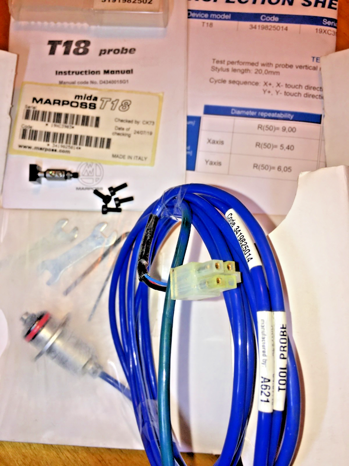 OBN Haas Lathe tool pre-setter 32-0050, MARPOSS T18 Probe w/Stylus ...
