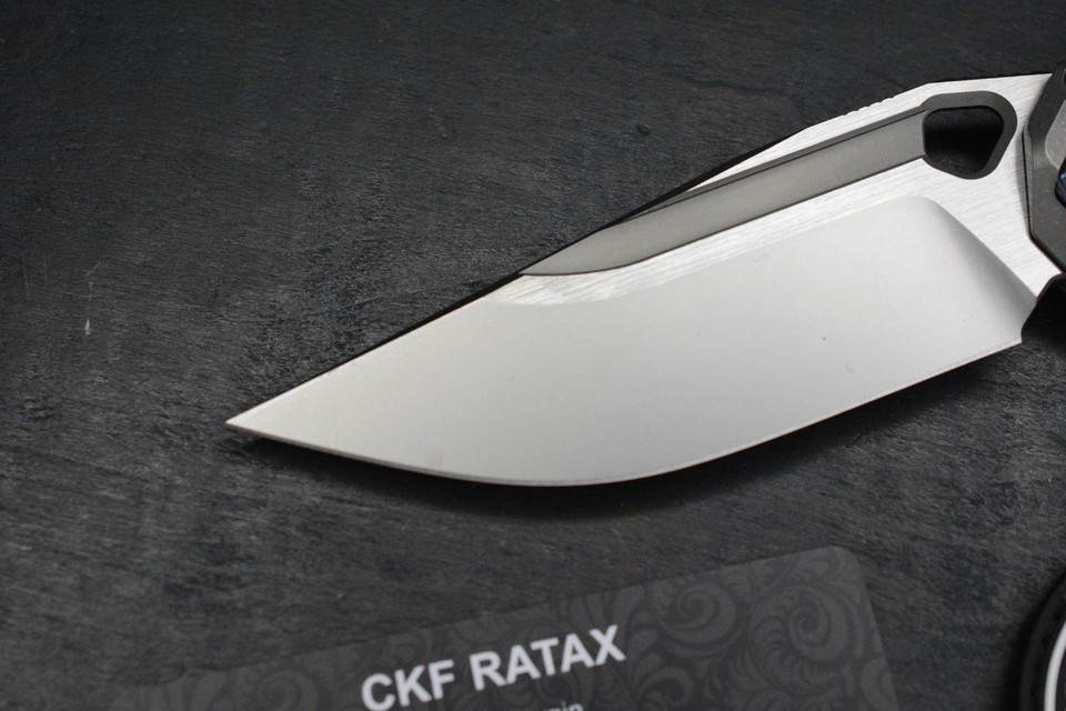 NEW Custom Knife Factory x Marfione Ratax Integral Ti/ M398 / Timascus ...