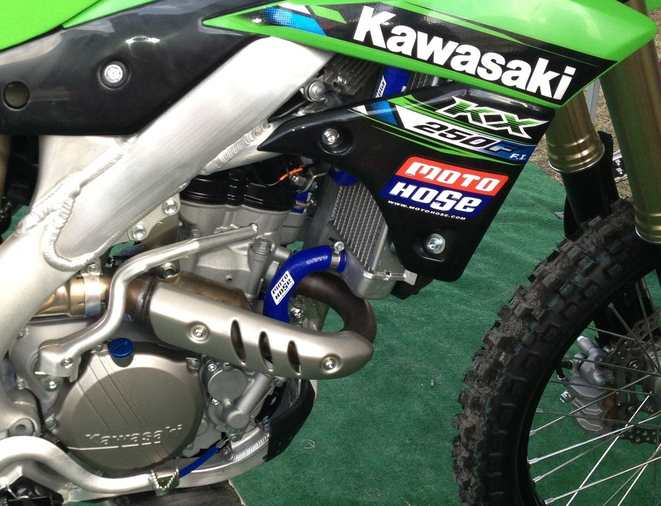 KAWASAKI KX250F 2017 2018 2019 KX250 MOTO HOSE COLORED HOSE KIT BLUE 23 ...
