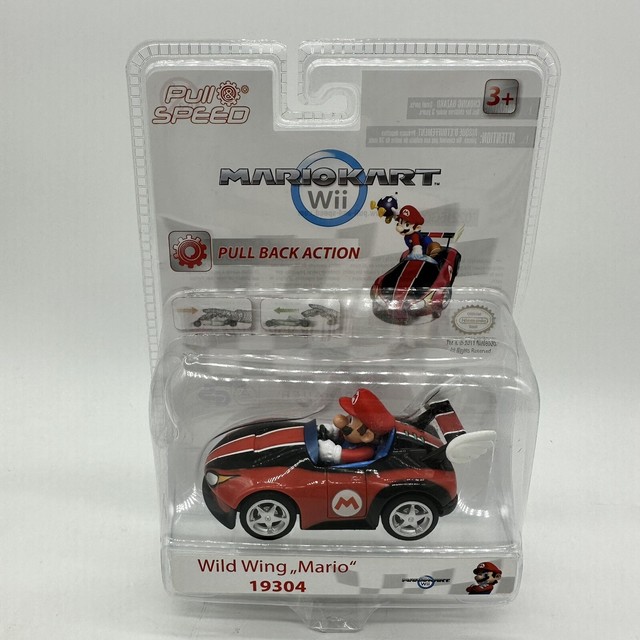 2010 Mariokart Wii 4 Inch Wild Wing Mario #19304 Pull Back Toy MIP 1 48 ...