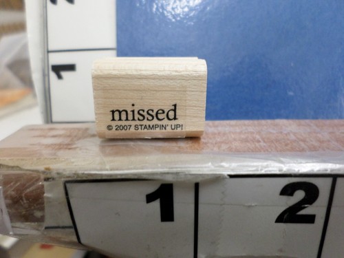 Stampin up! saying missed RUBBER STAMP 8u | eBay