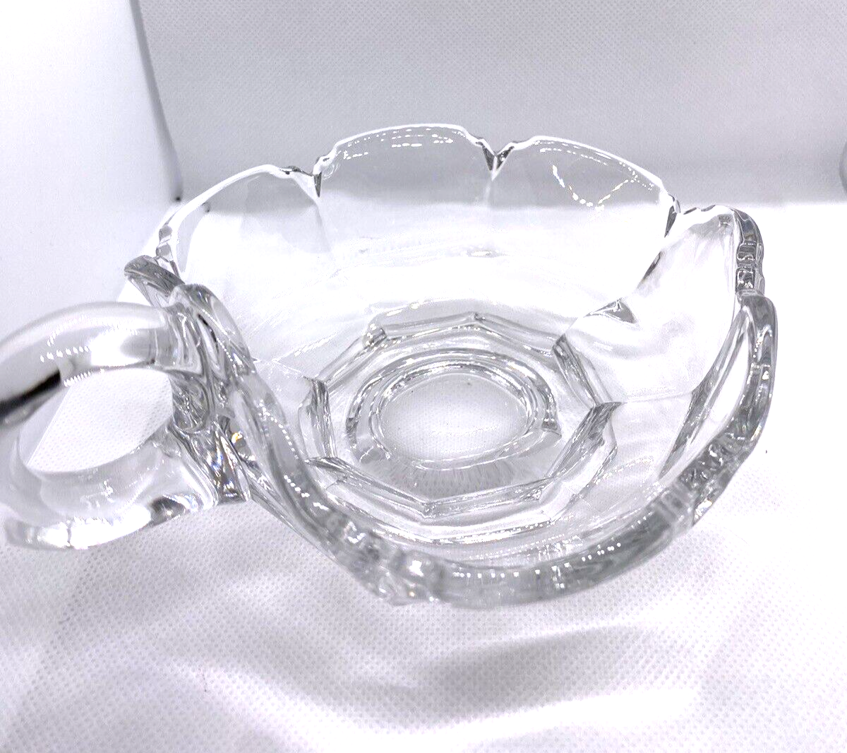 Triangular Handled Nappy 61 Clear Dish DUNCAN & MILLER 5" x 5 ...
