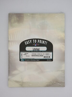 Easy To Print Letterhead / Garden Bench Design / Paper 11"x 8 1/2 ...