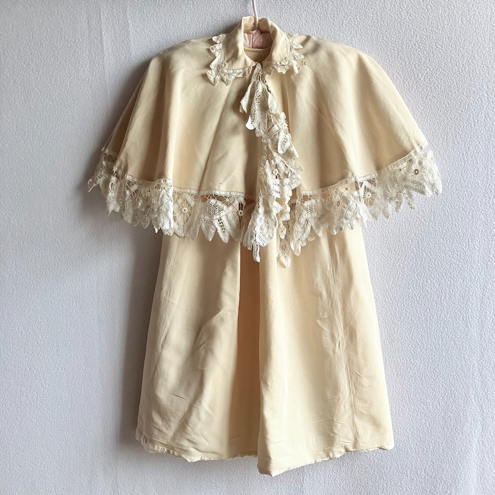 Antique Edwardian Victorian Baby Dress & Cape Christe… - Gem