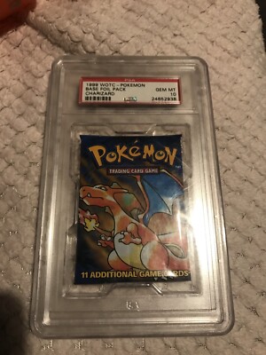psa 10 base set booster pack Old School Graded Very Rare Charizard ...