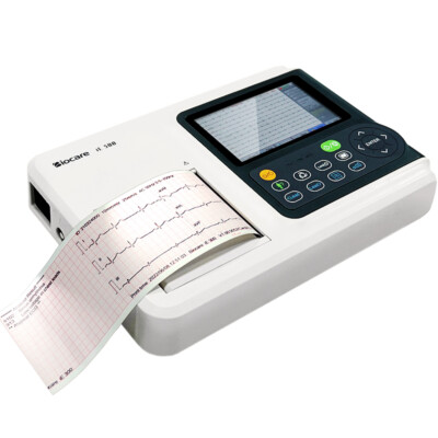 12 lead ECG Machine with printer Diagnosis Auto-analysed Result FDA ...