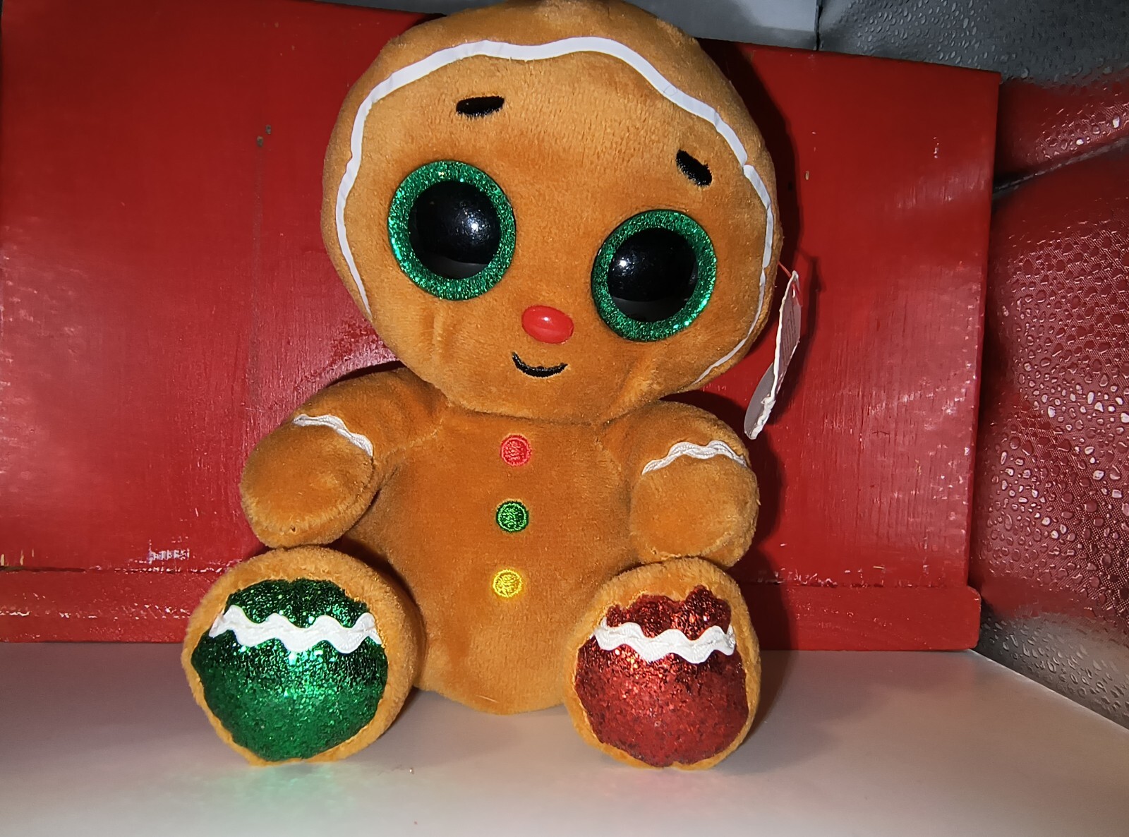 Ty Beanie Boos Plush Crumble the Gingerbread Cookie Christmas Holiday ...