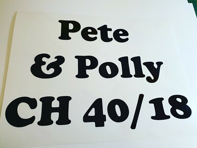 Caravan stickers - UHF channel & Names | eBay