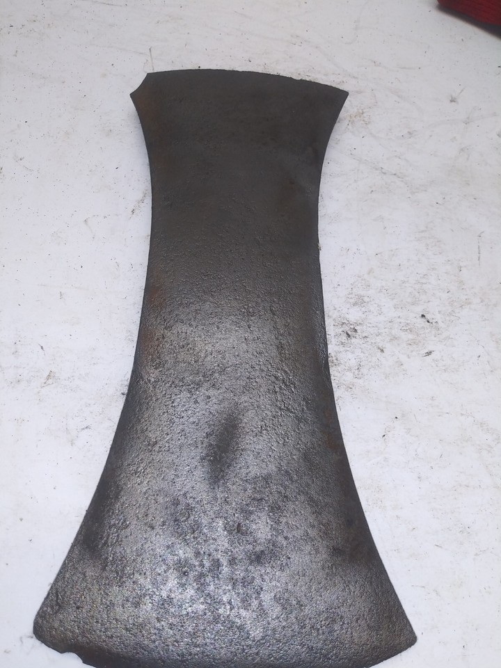 COLLINS, DOUBLE BIT, AXE, 10 & 5/8" WIDE, 4 & 1/2" HIGH, 3 &1/2#, WORN ...