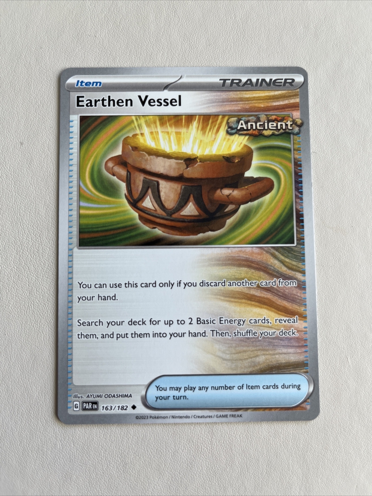 Pokémon TCG Earthen Vessel Paradox Rift 163/182 Reverse Holo Uncommon ...