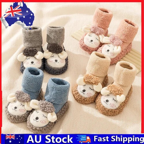 Cotton Baby Floor Socks Middle Tube First Walker Sock Autumn Winter ...