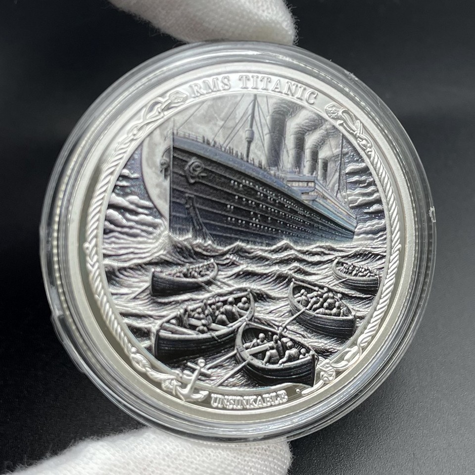 5 PCS Titanic Silver Coin RMS Titanic Commemorative Collectible in ...