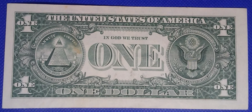 2017 A Fancy Serial Number One Dollar Bill Radar Palindrome Note | eBay