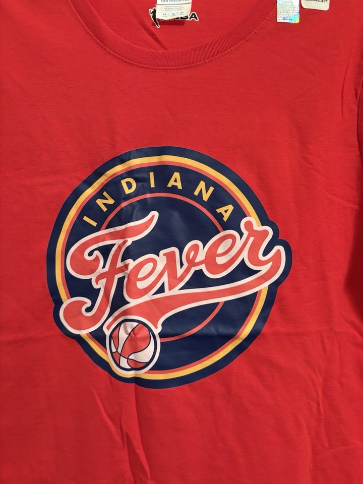 WNBA Indiana Fever Logo T-Shirt Size Ladies Medium New FREE SHIPPING ...