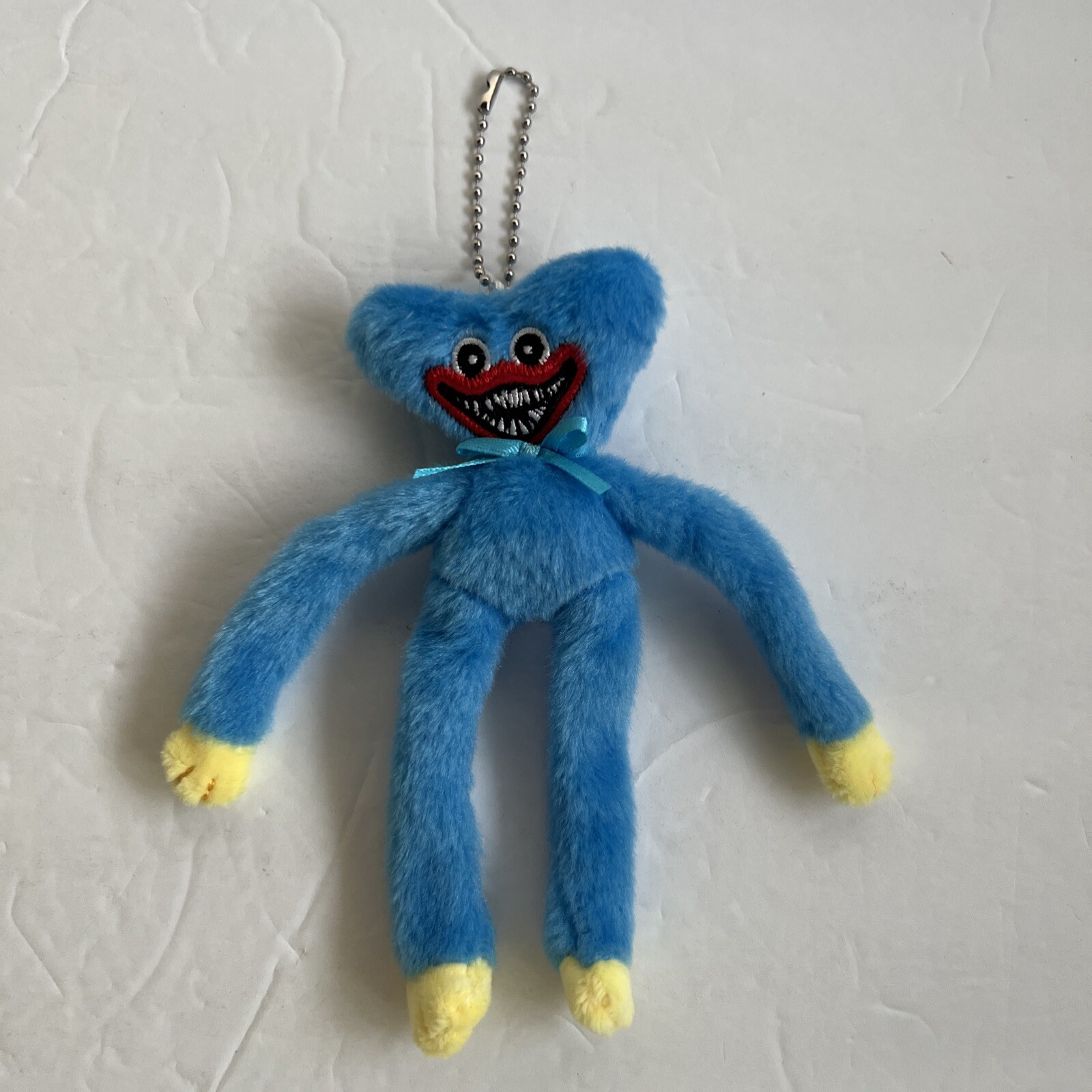 Huggy Wuggy Poppy Playtime 5.5" Plush Blue Stuff Toy with Ball Key ...