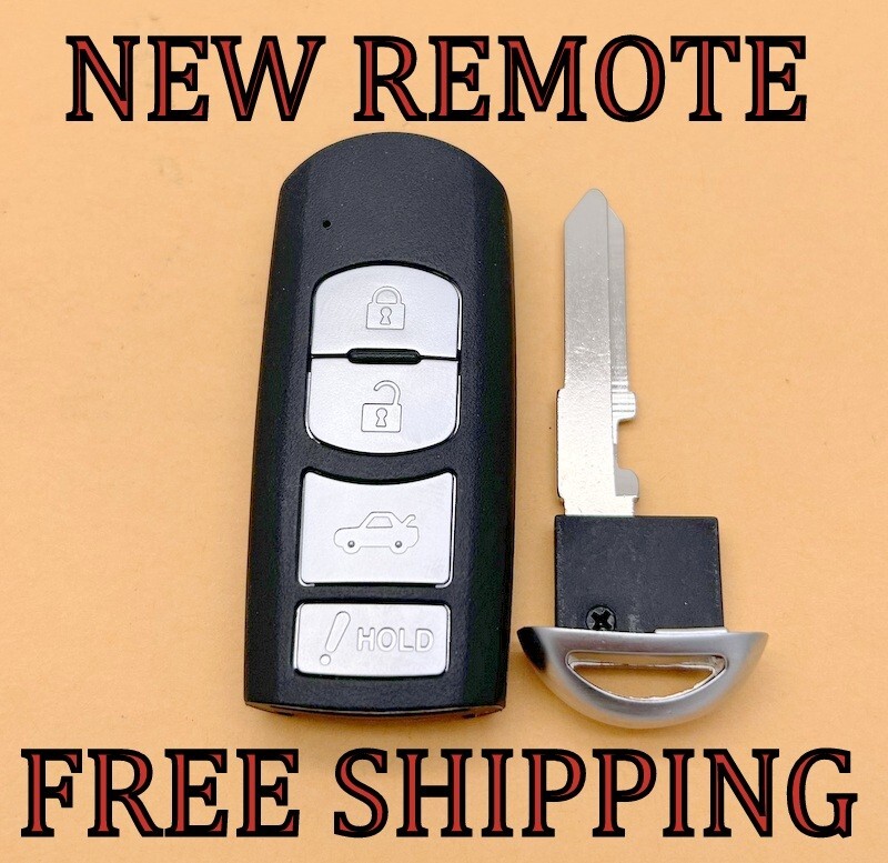 NEW SMART KEY PROXIMITY REMOTE FOB FOR 14-18 MAZDA 6 + 3 MX-5 MIATA ...