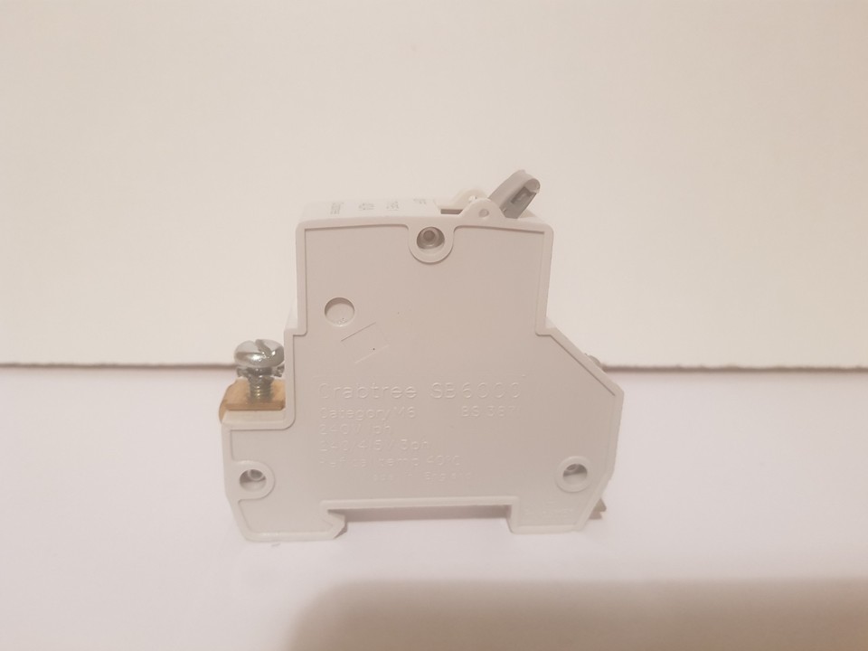 CRABTREE SB6000, WYLEX NB40, 40A TYPE 1 SP MCB, CIRCUIT BREAKER, WYLEX ...