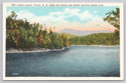 Tryon North Carolina, Lake Lanier Scenic View, Vintage Postcard | eBay