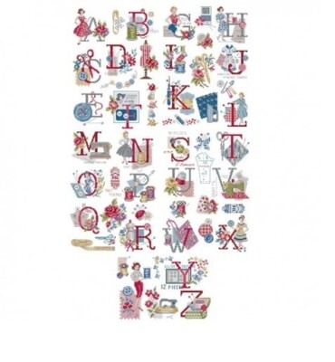 LBP Cross Stitch Alphabet chart Le grand ABC « Audrey» | eBay