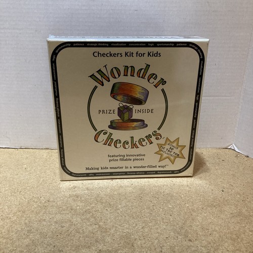 Wonder Checkers Game Educational Kit Fill The Pieces With Prizes Teach ...