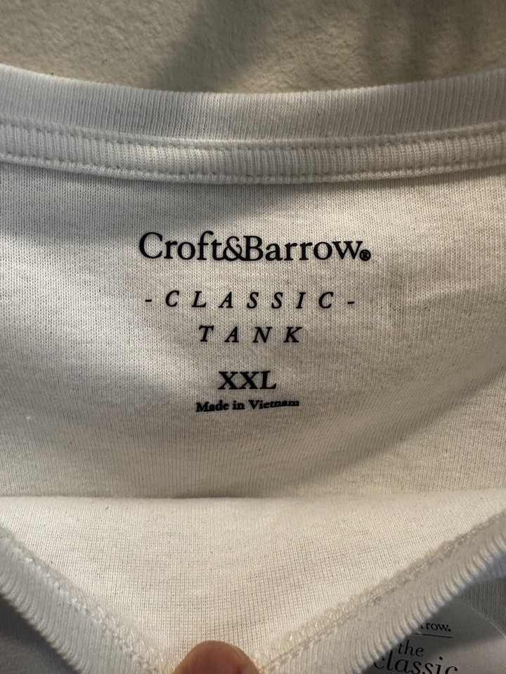 Croft & Barrow XXL Womens Ultrasoft Classic Tank Sleeveless Round Neck ...