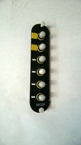 SIECOR CCH-CP06-19T Patch Panel 6 ST Simplex OS2 Singlemode Adapters | eBay