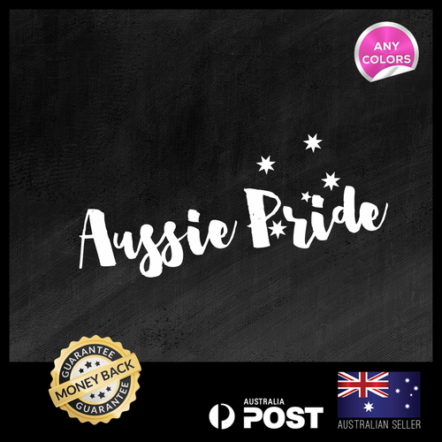Aussie Pride 400x158mm Stickers Decals Australia Proud Window Car ...