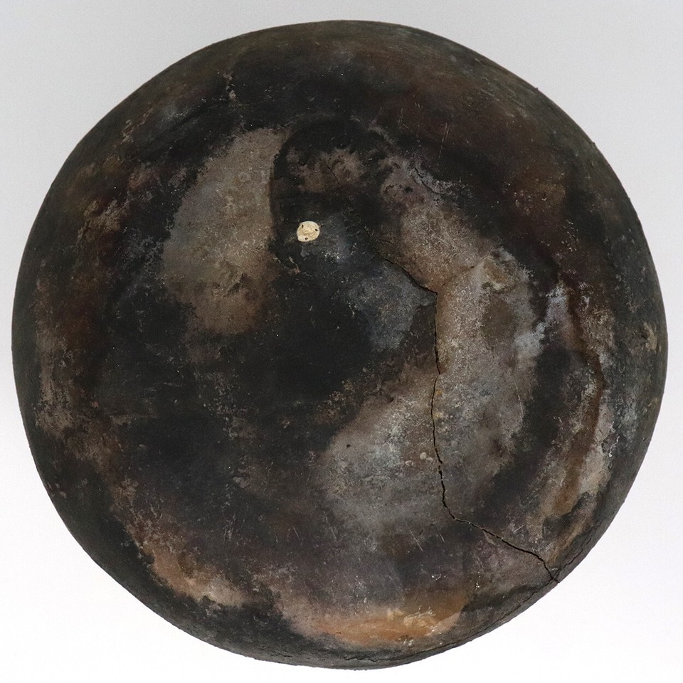 Prehistoric Native American Indian Glazed Pottery One-Handle Cooking ...