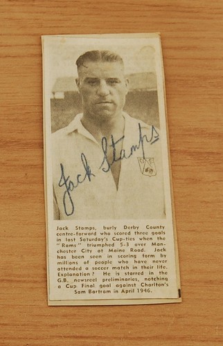 Jack Stamps Derby County Hand Signed Autograph | eBay UK