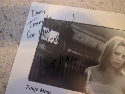 Paige Moss Signed Autograph 8x10 Photo Actress Buffy The Vampire Slayer ...
